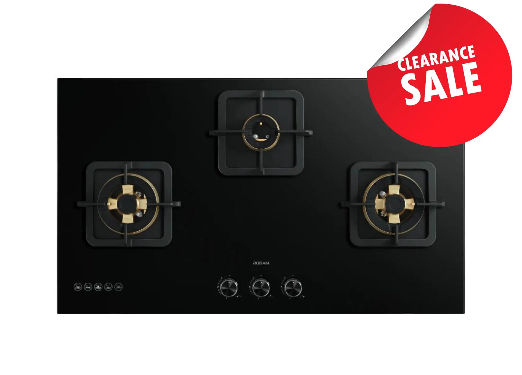 ROBAM | Natural Gas / LPG Cooktop | JZY-B320 | 900mm(w) | 3 Burners