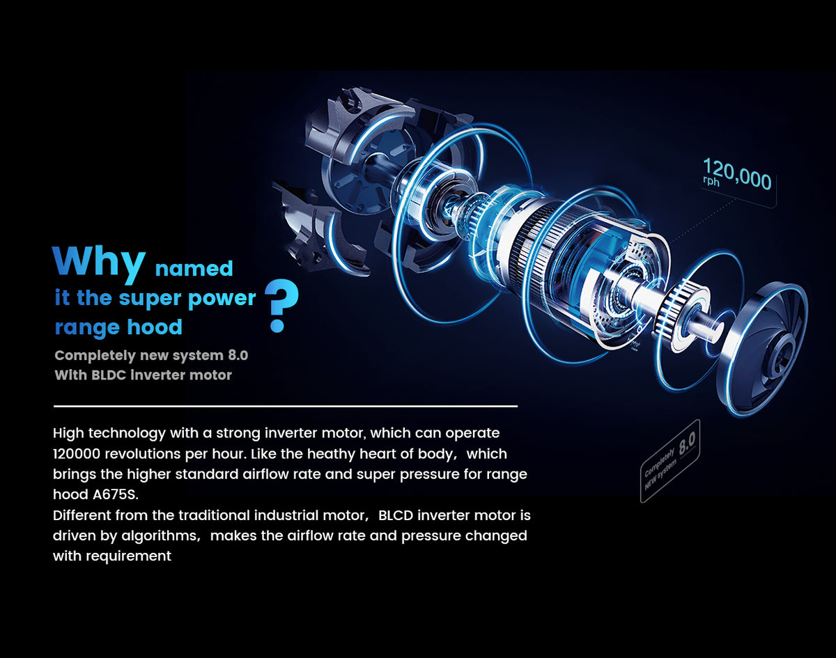 ROBAM | Side Suction Rangehood | Ultra Quiet Design | CXW-260-A675S