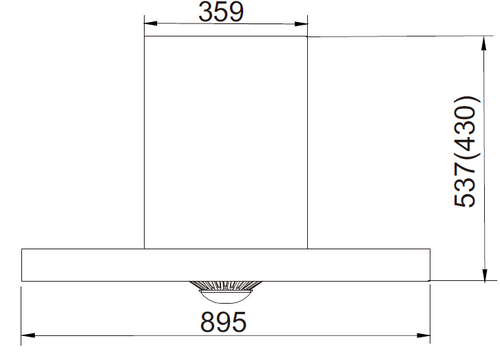 ROBAM | Canopy Rangehood | CXW-200-A851 | 900mm (w)